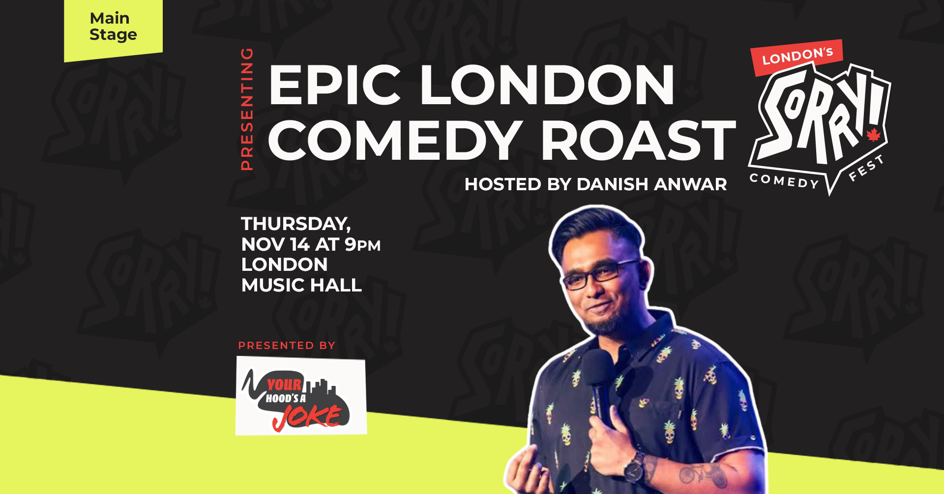 Comedy Roast – Sorry! Comedy Festival